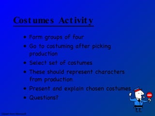 "Stage Properties" | PPT