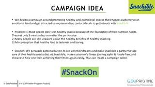 Digital Marketing Stratergy for Snackible | PPTX