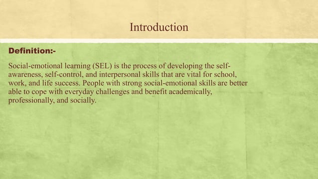 Social-emotional Learning | PPTX