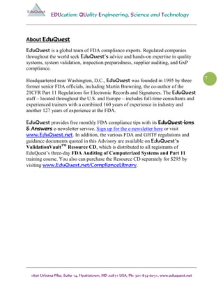 EduQuest Advisory 4 Pillars Of Qsr Compliance | PDF