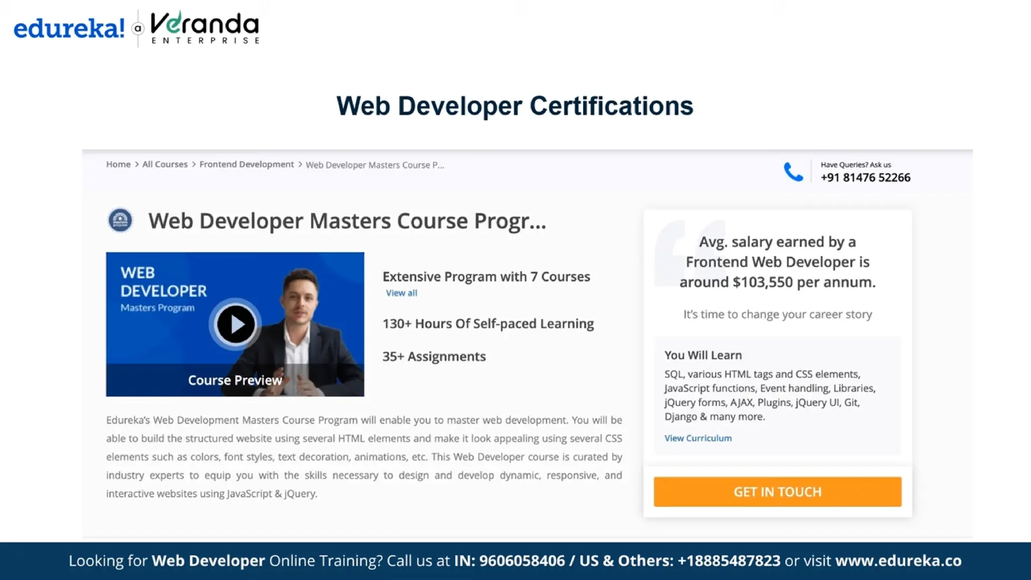 Edureka - Web Developer Roadmap 2025 - Complete Web Development Roadmap.pdf