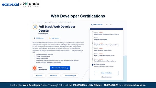 Edureka - Web Developer Roadmap 2025 - Complete Web Development Roadmap.pdf