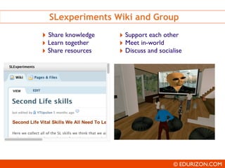 Teaching and Learning Languages in Second Life - WiziQ Presentation | PPT