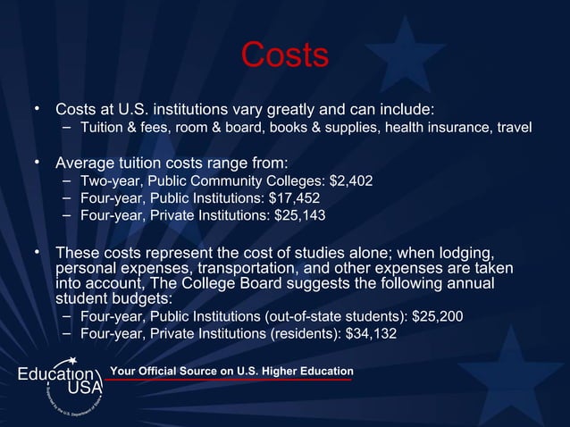 EducationUSA U S Higher Education System Explained | PPT