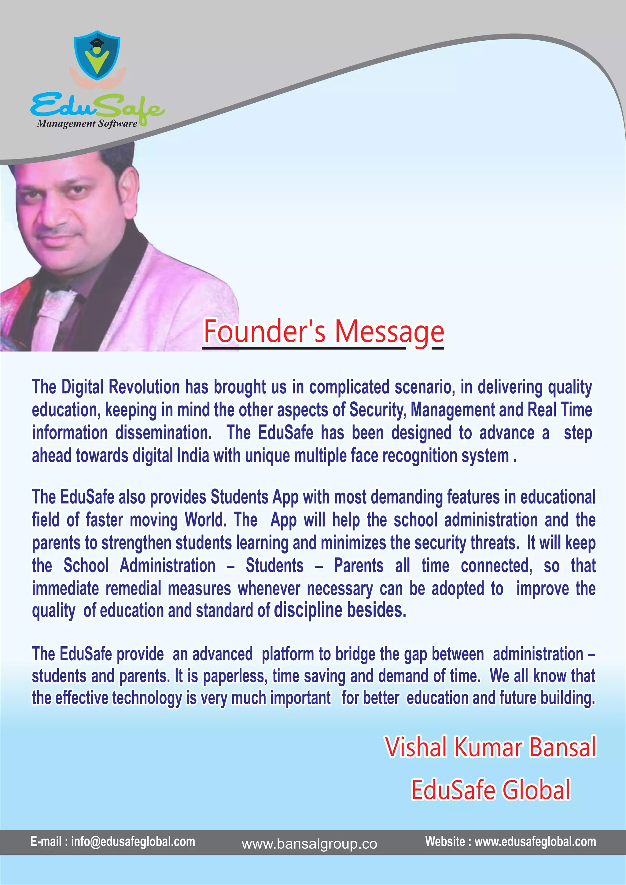 Edusafe - School Management Software | PDF