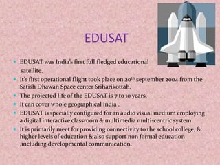 Edusat Satellite Information