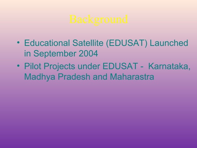 Edusat potential for ppp | PPT
