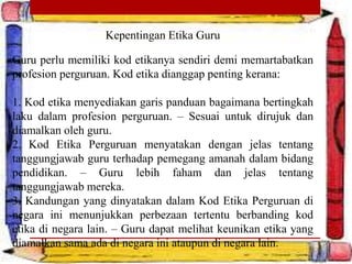 etika dan profesion perguruan | PPT