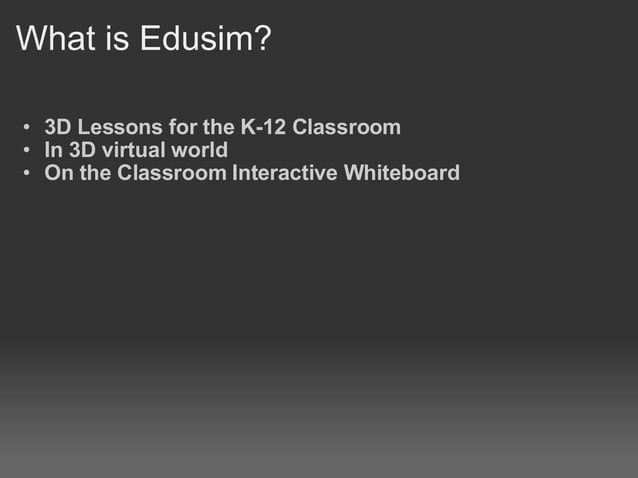 Edusim Overview | PPT