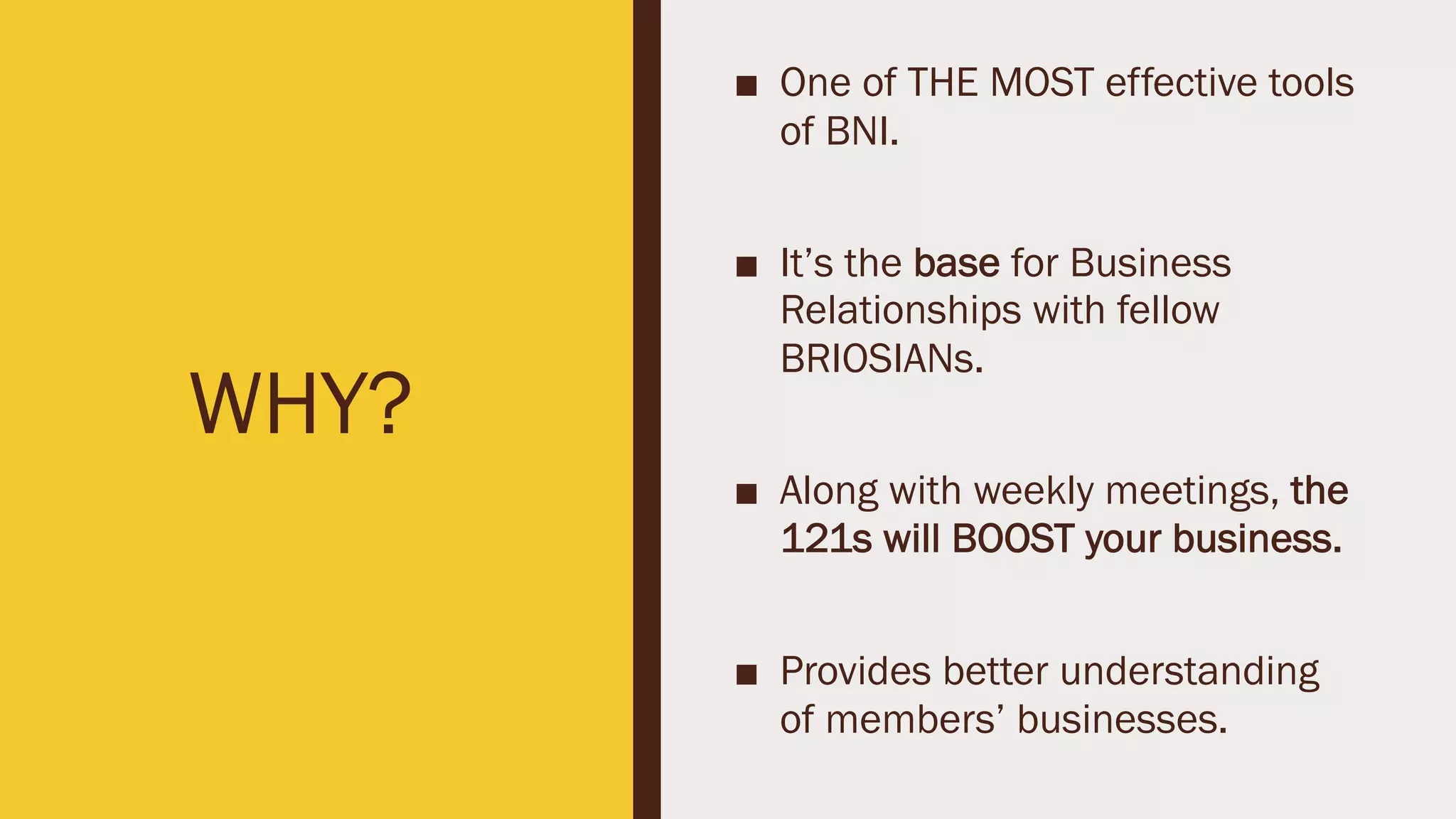 Networking 121 in BNI | PDF