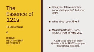 Networking 121 in BNI | PDF