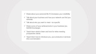 BNI presentation on feature presentation | PPTX