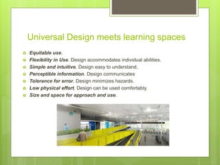 Inclusion and UDL in the innovative learning spaces of global ...