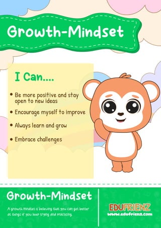 Social Emotional Learning Growth Mindset Poster for Children | PDF