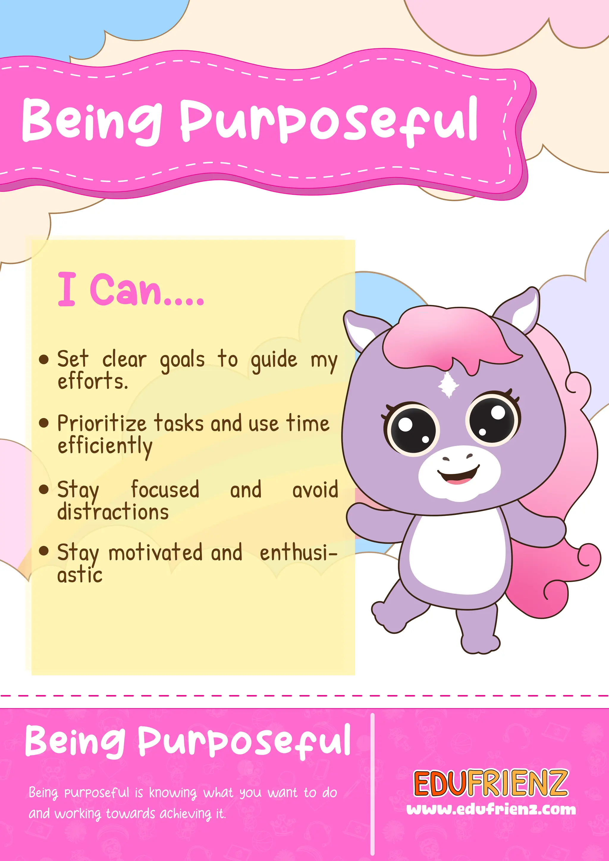 SEL Being Purposeful Poster for Children | PDF