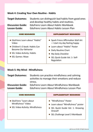 Spark SEL Level 3 Curriculum: Advanced Social Emotional Learning for 8 ...