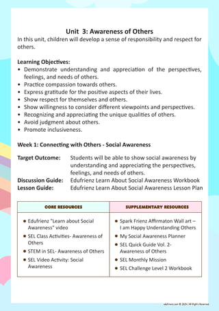 EDU SPARKSpark SEL Curriculum Level 2: Building Stronger Social ...
