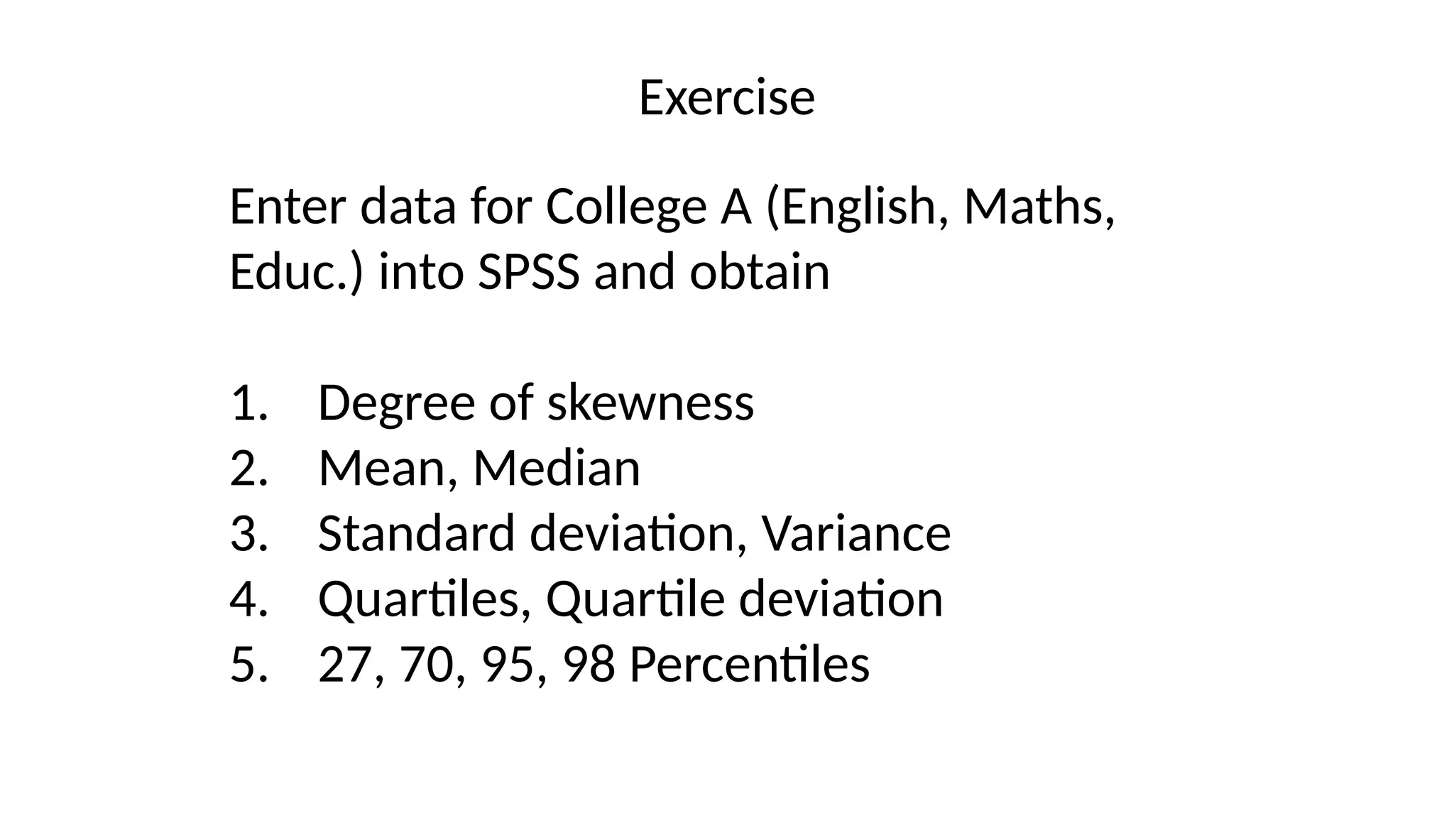 Introduction to Educational statistics and measurement | PPTX