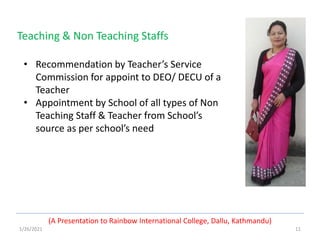 Head Teacher and School Management, Teaching and Non Teaching Staff ...