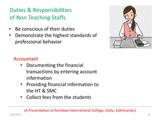 Head Teacher and School Management, Teaching and Non Teaching Staff ...