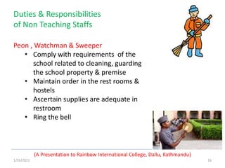 Head Teacher and School Management, Teaching and Non Teaching Staff ...