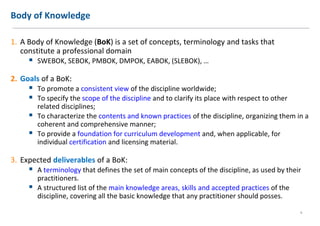 Towards a Body of Knowledge for Model-Based Software Engineering | PPT