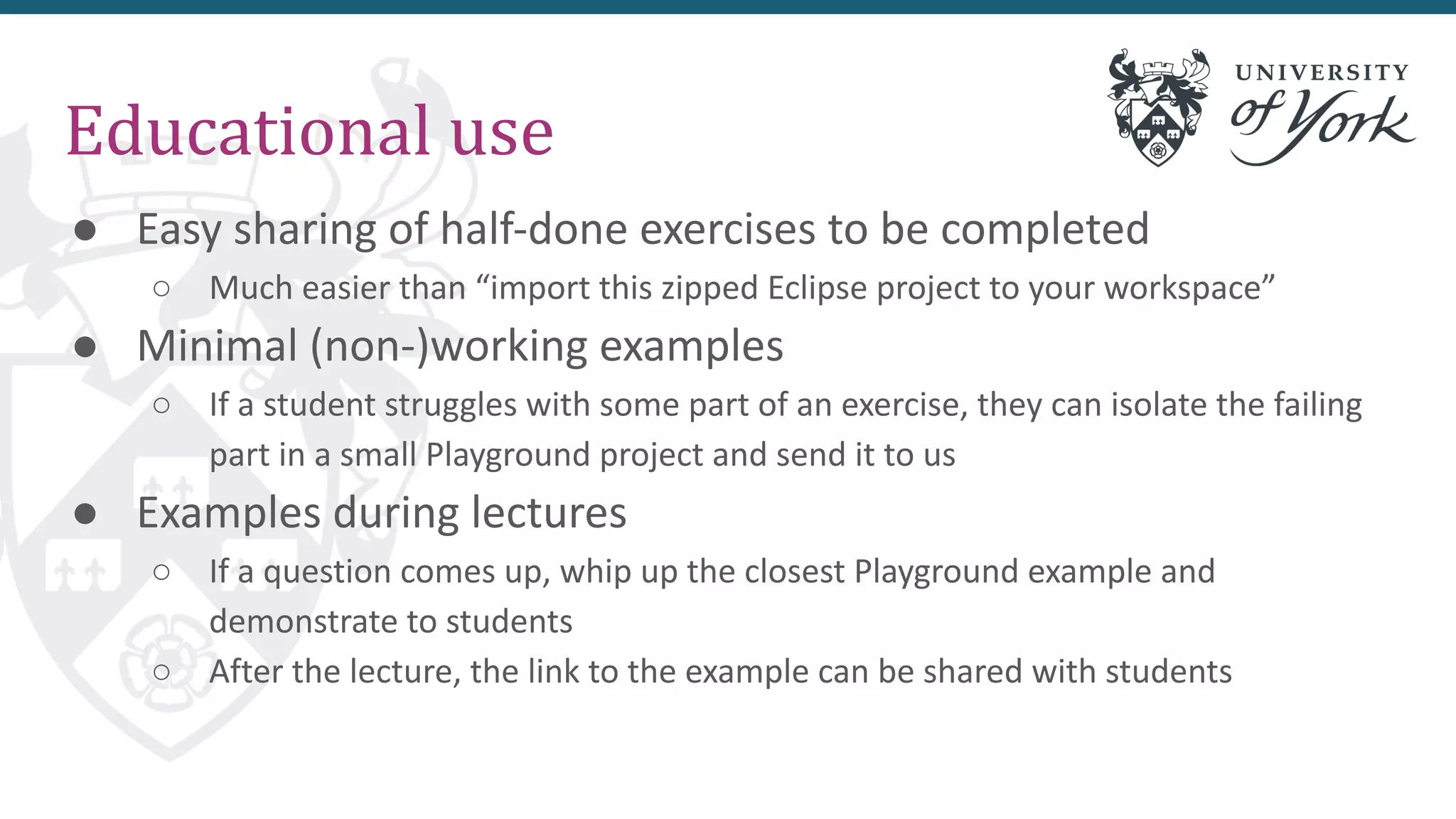 EduSymp 2022 slides (The Epsilon Playground) | PPT