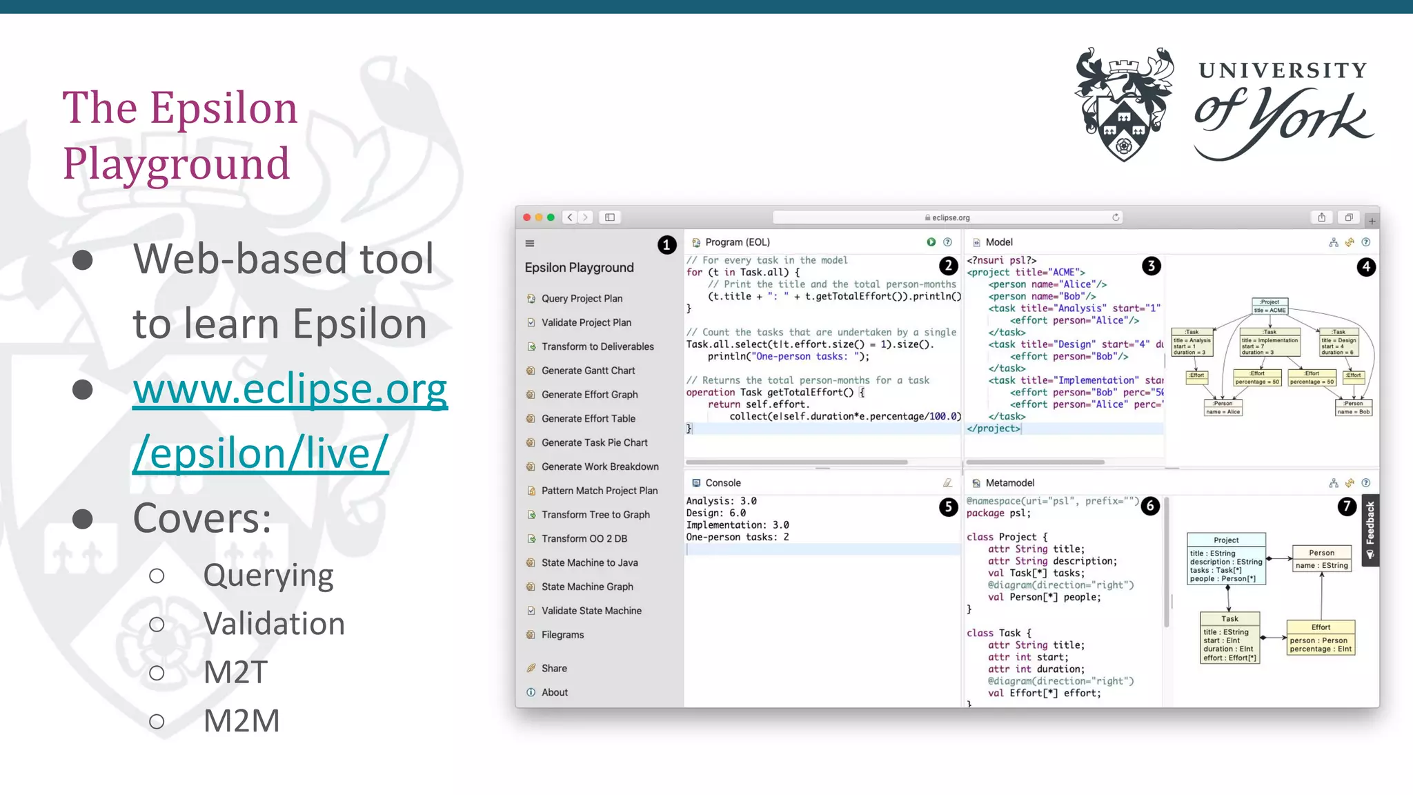 EduSymp 2022 slides (The Epsilon Playground) | PPT