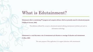 Edutainment | PPTX