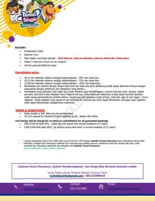 EDUTAINMNET PACKAGE 2019 TRANS STUDIO BANDUNG | PDF