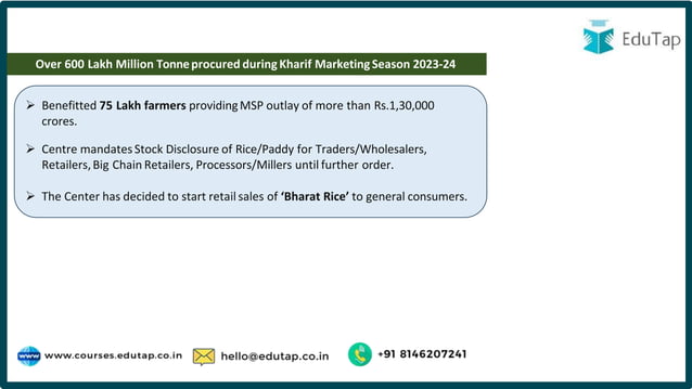 EDUTAP-ARD CurrentAffairs - February 2024.pptx | Agriculture | Industries