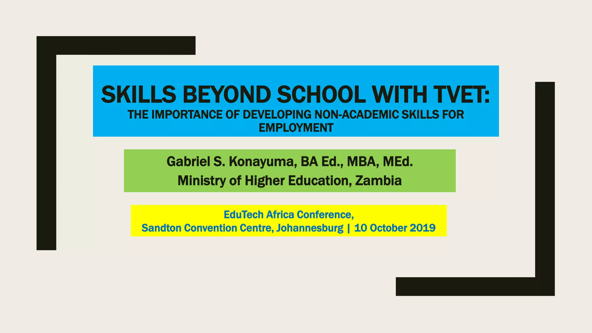 Skills Beyond School with TVET | PPTX