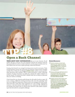 Edutopia 10 Top Tips For Teaching With New Media | PDF