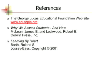 Edutopia pbl presentation | PPT