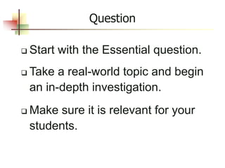 Edutopia pbl presentation | PPT