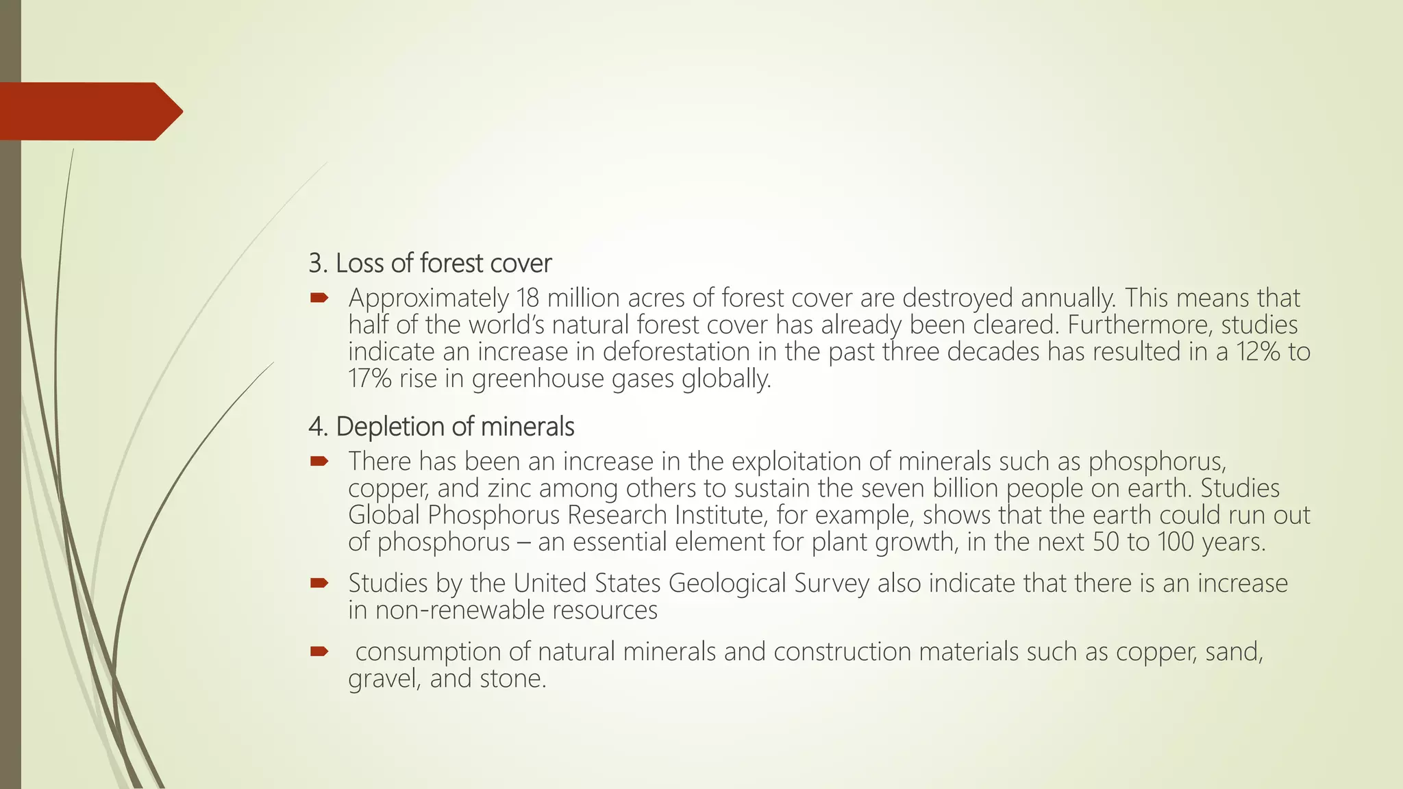 Natural Resources Depletion Ppt