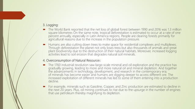 natural resources depletion | PPTX