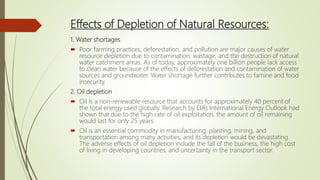 natural resources depletion | PPTX