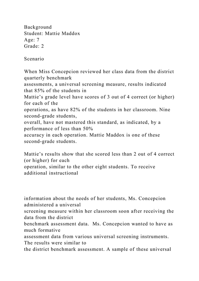 EDUU 512 RTI Case Study Rubric Criteria Exemplary (.docx