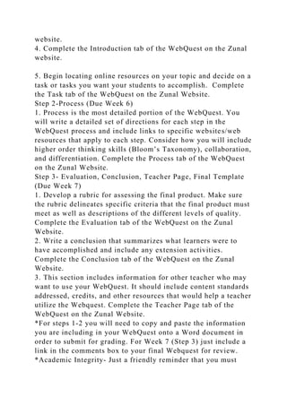 EDUU 512 WebQuest Design Project Template Rubric5432In.docx