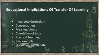 Transfer Of Learning - B.ed