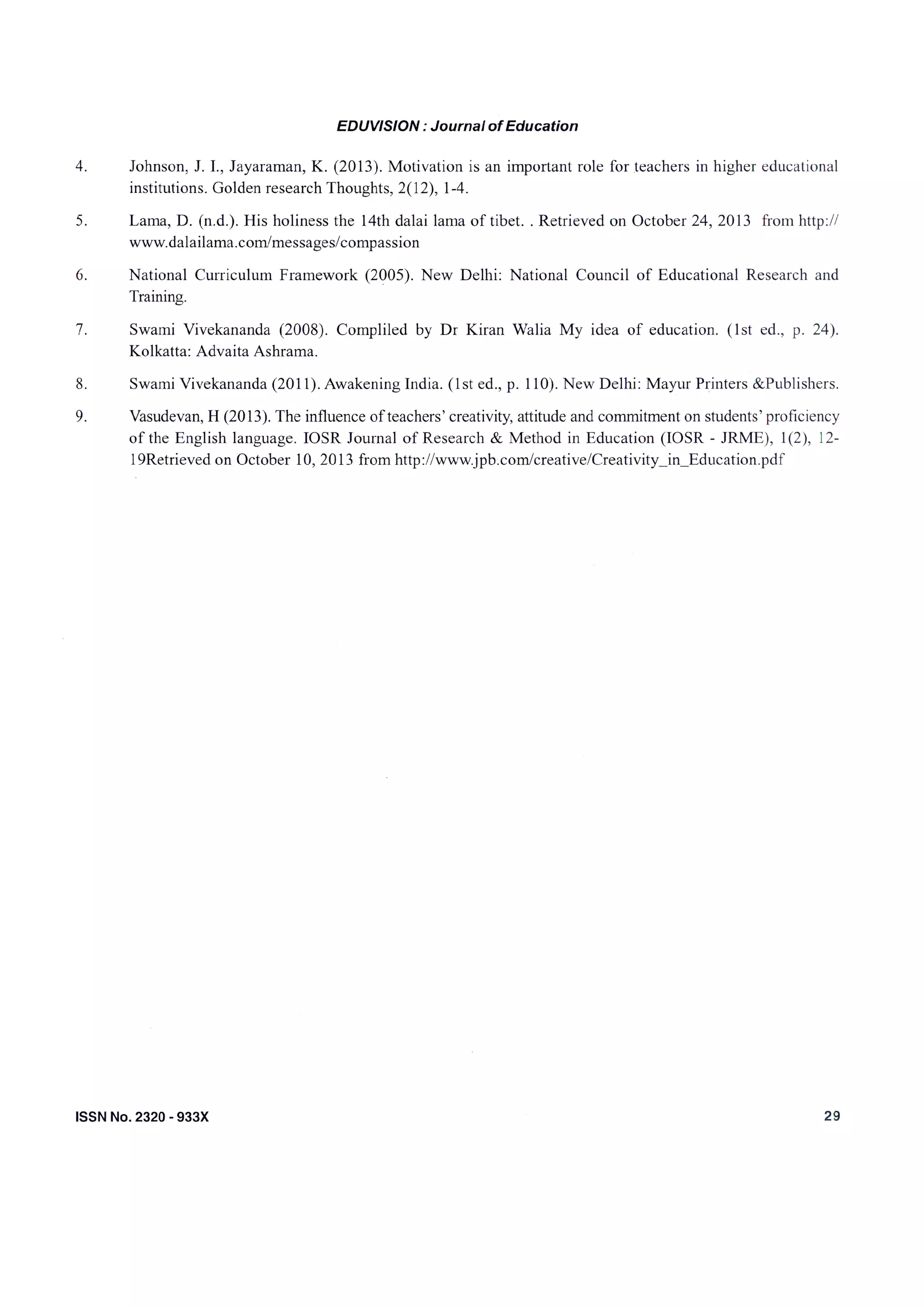 Norms of Positive Attitude of Educators for Excellent Scholastic Achievements of Students | PDF