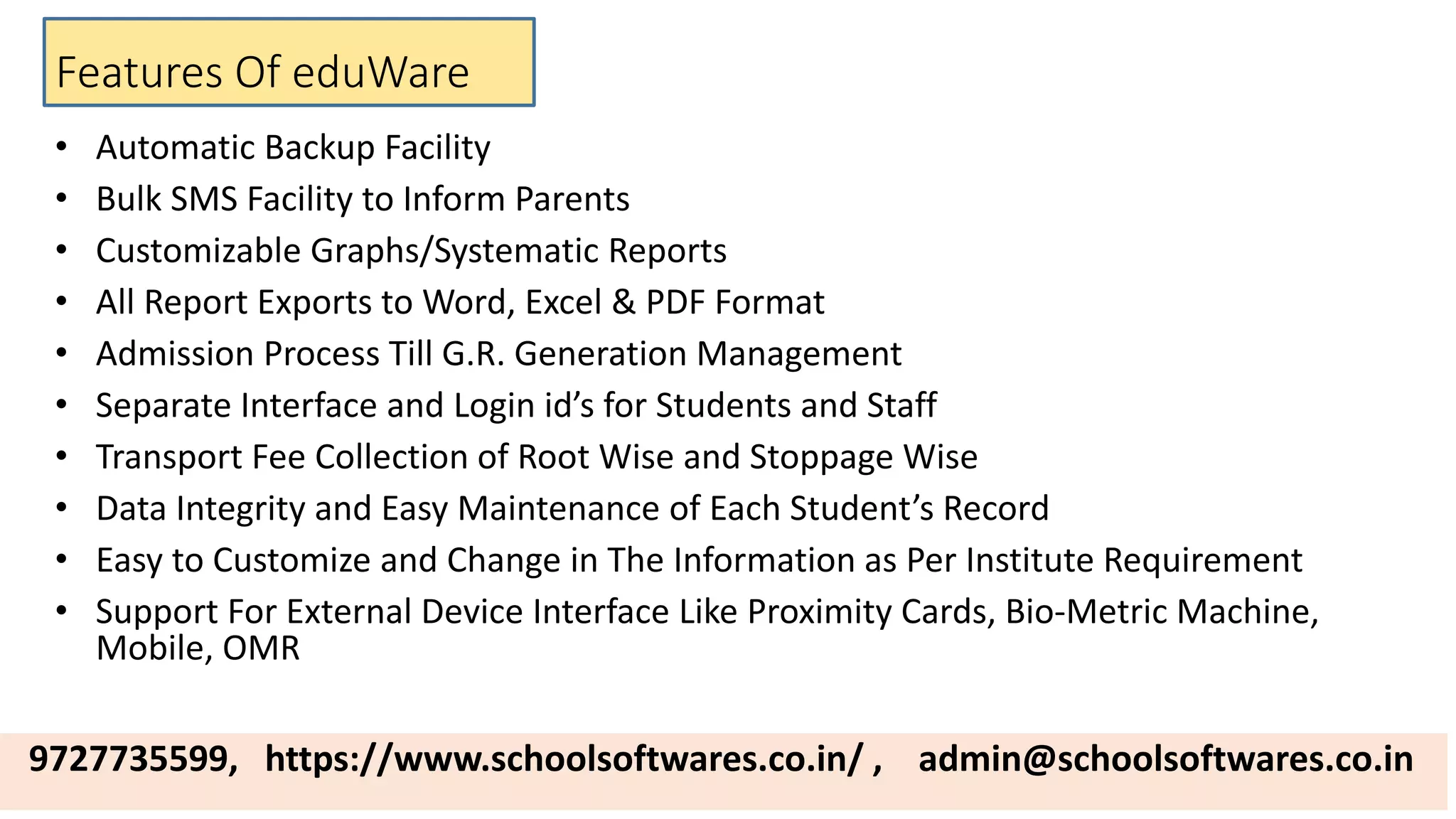 Eduware best school management software | PPT