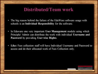Edu ware school management system software | PPTX