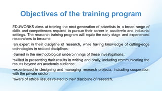 Eduworks introduction | PPT | Postgraduate Education | College Education