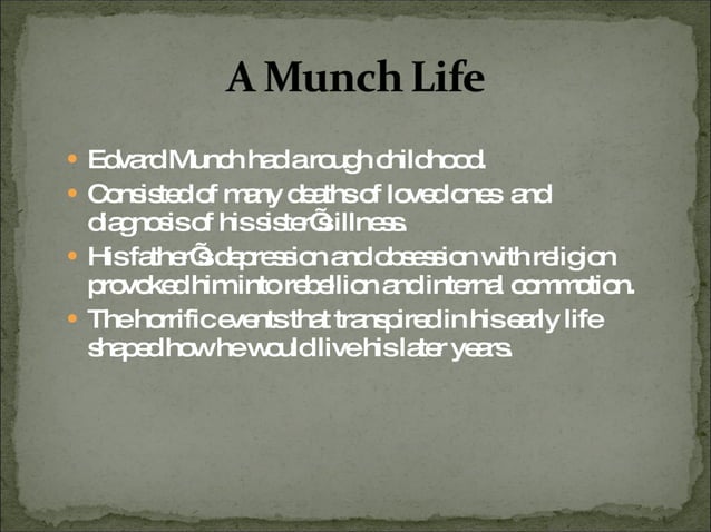 Edvard Munch Power Point Presentation | PPT