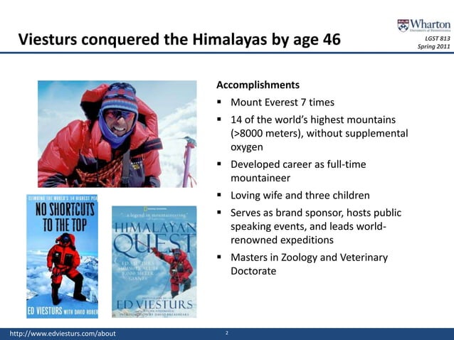 Ed Viesturs by Stephanie Leber | PPT