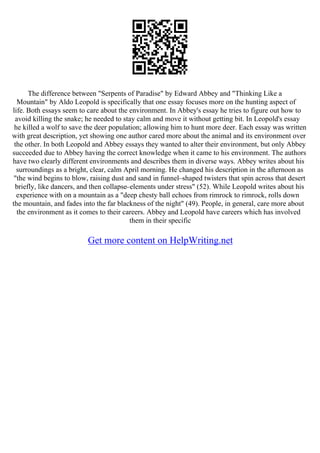 Edward Abbey Essays | PDF