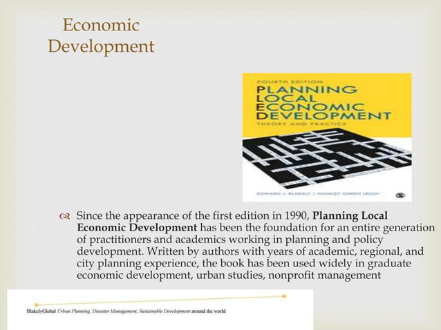 Edward Blakely - The new connection between people and place | PPT