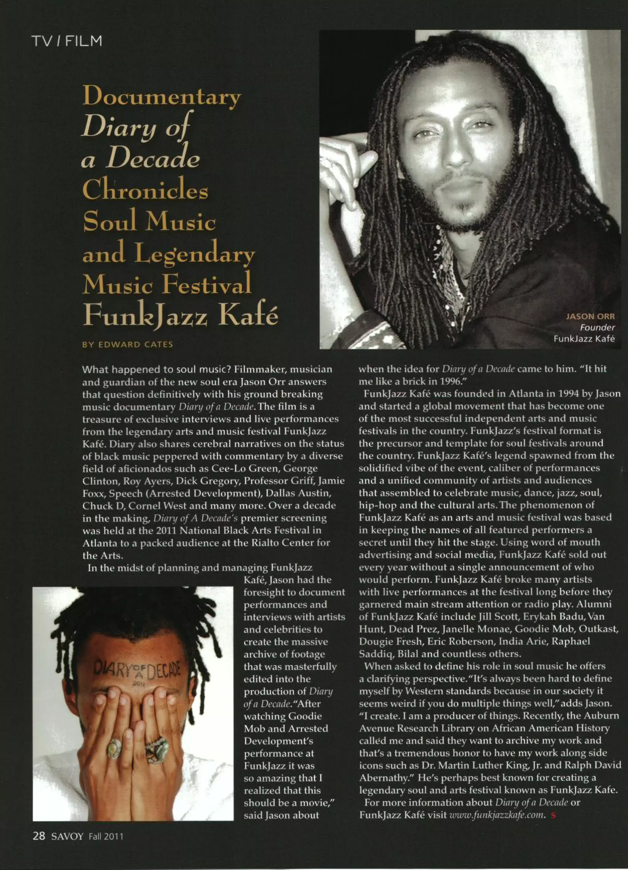 Jason Orr Interview - Diary of a Decade and FunkJazz Kafe Director ...